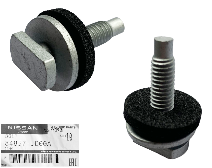 NISSAN QASHQAI J10 06- ŚRUBA LISTWY BLENDY KLAPY BAGAŻNIKA OE 84857-JD00A