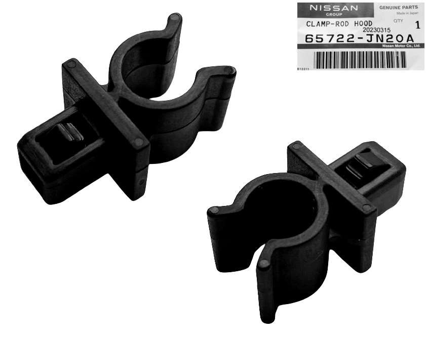 NISSAN GT-R R35 07- UCHWYT MOCOWANIE PODPORY MASKI OE 65722-JN20A